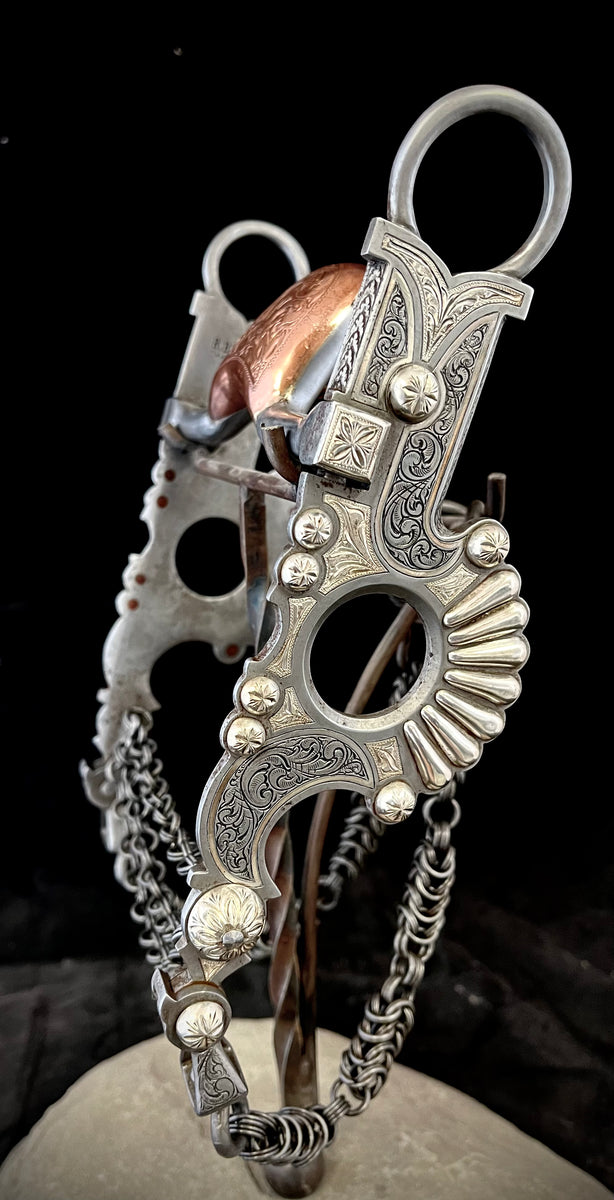 INLAYED SANTA BARBARA BIT MONA LISA MOUTH – Brooks Bits and Silver