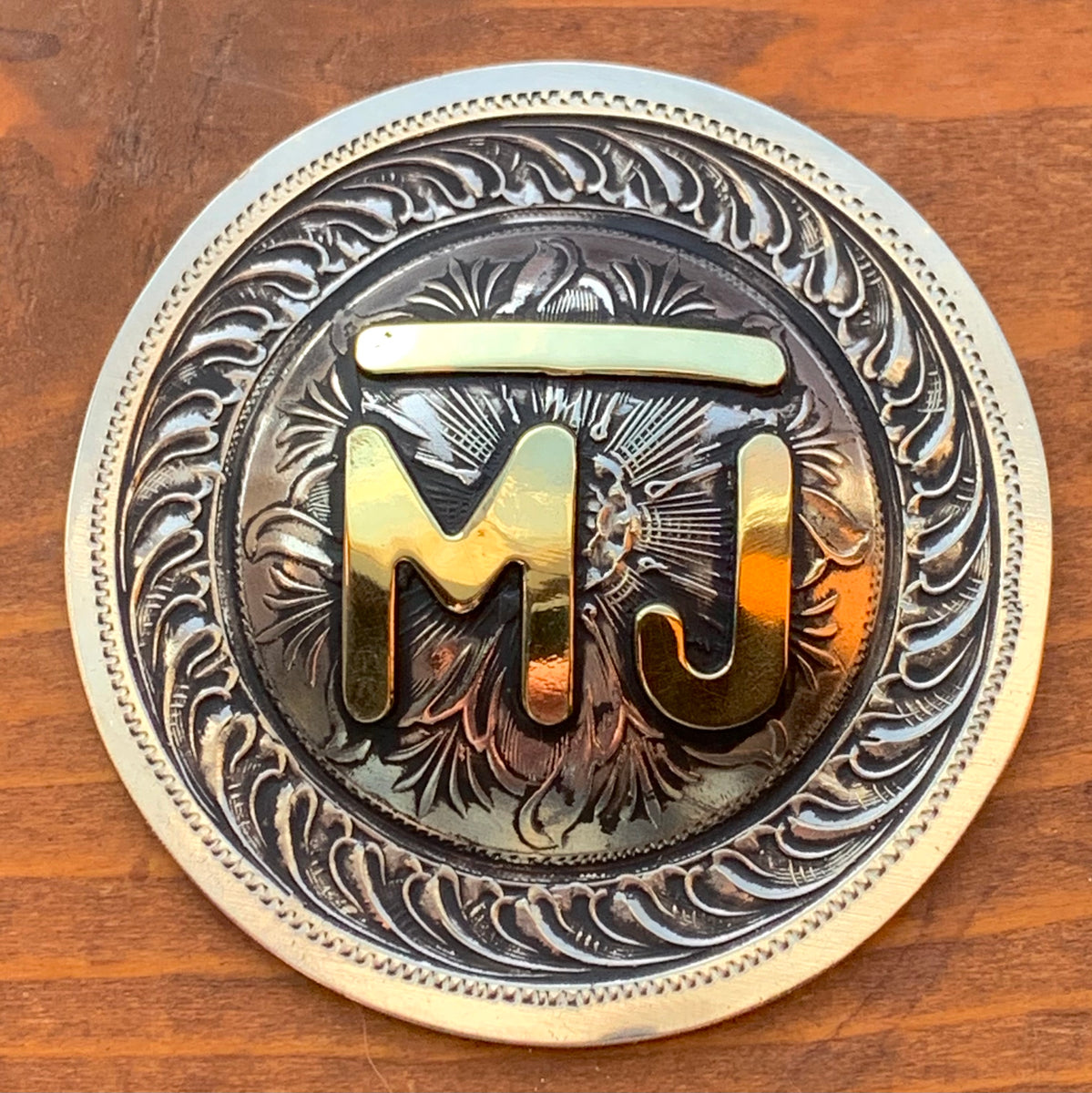 2" CANTLE PLATE WITH BRAND OVERLAY – Brooks Bits and Silver