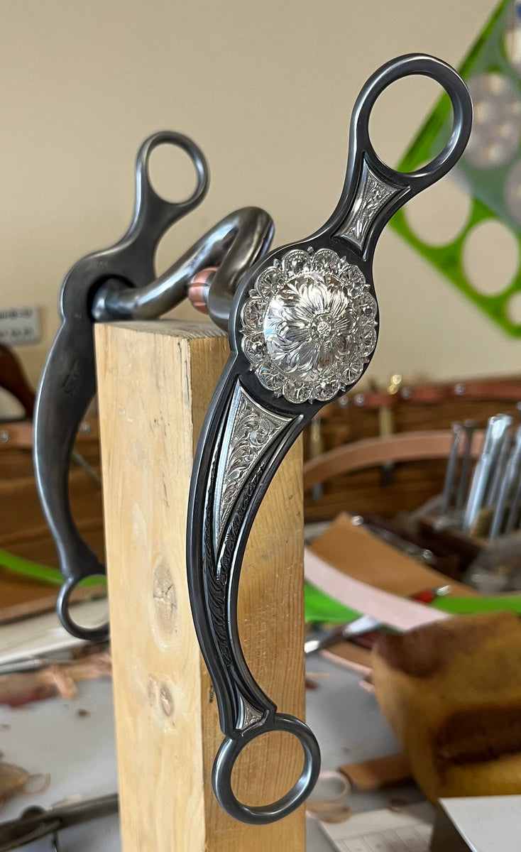 Swivel Cheek Nevada Fixed Ring with Sterling Overlays – Brooks Bits and ...