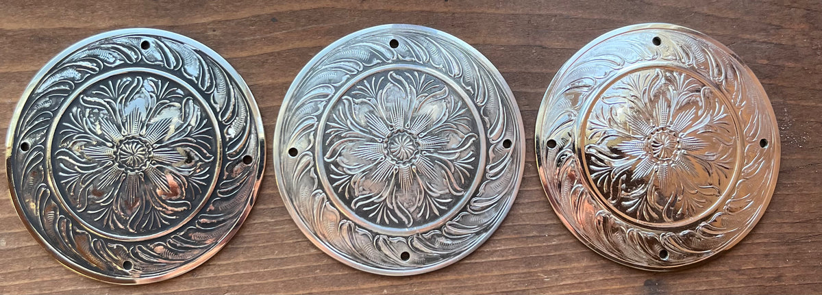 2 1/2" CANTLE PLATE/HORN CAP – Brooks Bits and Silver